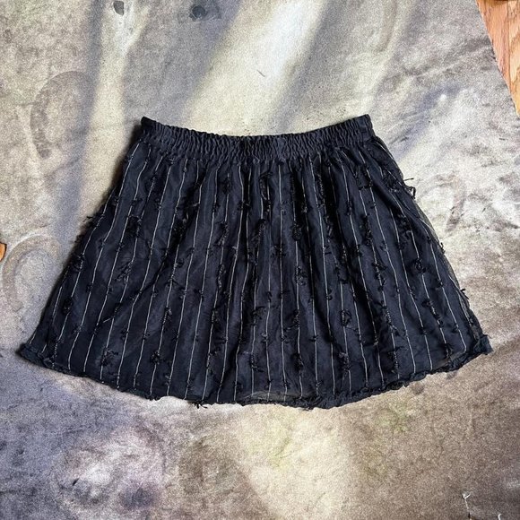 Funhouse | Skirts | 9s Mall Goth Doll Pin Stripe Mesh Tulle Mini Skirt ...